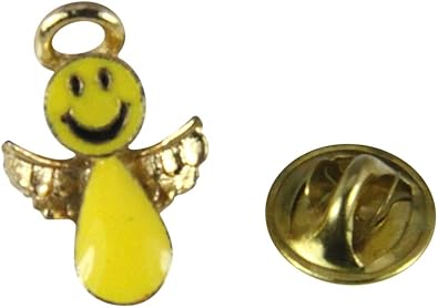 Amazon.com: 6030272 Happy Smiley Face Angel Lapel Pin Christian Tie ...