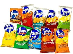 Amazon.com: JAY'S Ultimate Original Variety Pack Potato Chips 10 Pack 1 ...