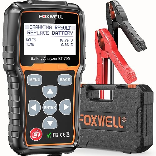 FOXWELL Car Battery Tester 12V 24V BT705, Automotive 100-2000CCA ...