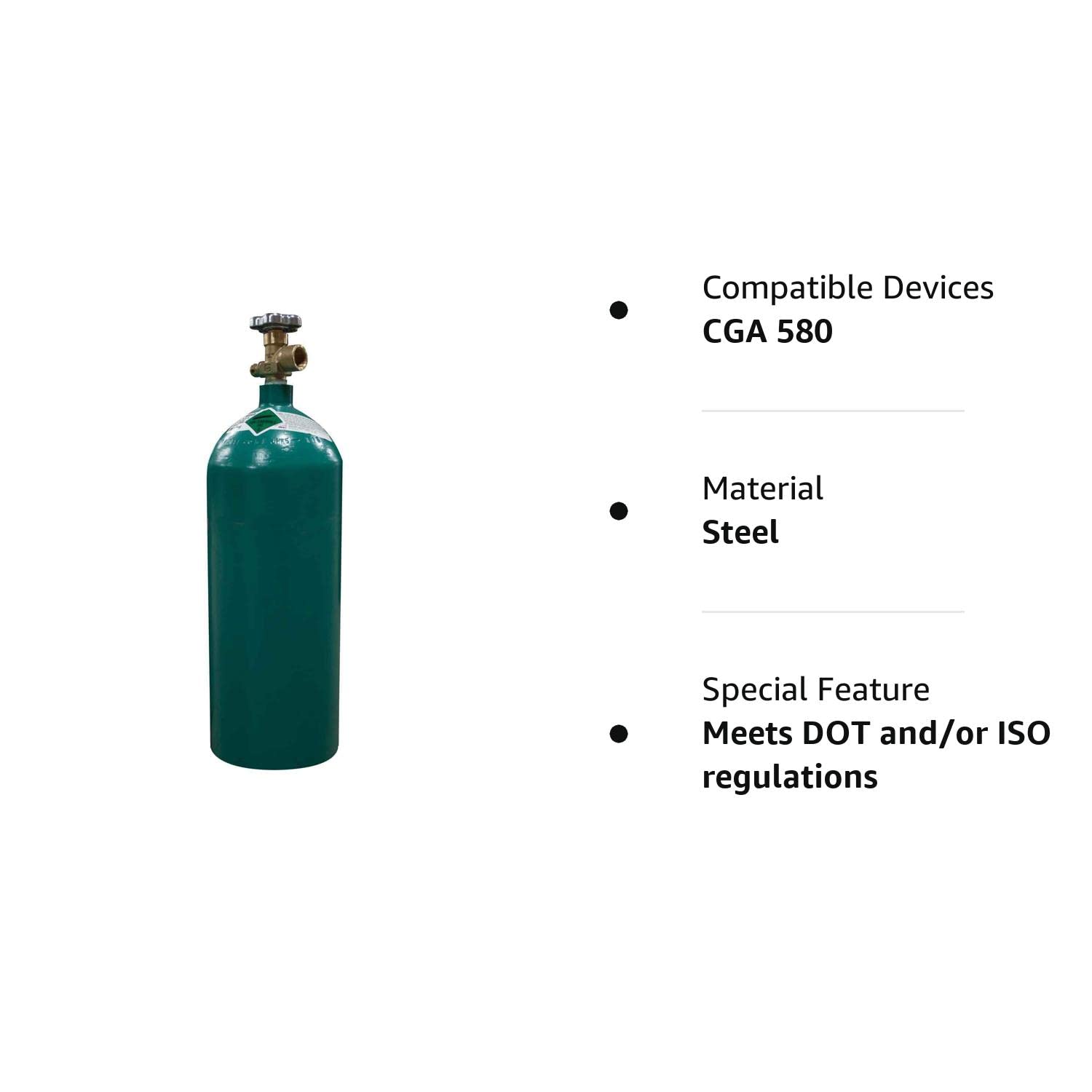 Mua 40 cu/ft 100% Argon Welding Gas Cylinder Tank CGA 580 - FULL trên ...