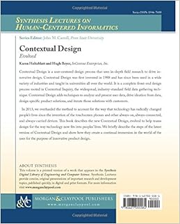 Contextual Design: Evolved (Synthesis Lectures on Human-Centered Informatics): Karen Holtzblatt ...