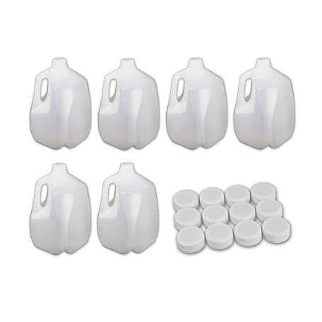 Mua Empty Gallon Milk Jugs With Caps For Milk, Water, Juce, Tea With ...