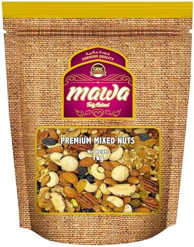 Mawa Premium Mixed Nuts 1kg | Almonds, Cashews, Pistachio, Walnuts ...