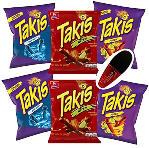 Takis Variety Pack - Takis Blue Heat, Takis Nitro, Takis Chips Fuego In ...