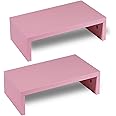 Amazon.com: HAZCOVE Dual Pink Monitor Stand, Computer Monitor Stand ...