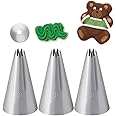 Amazon.com: Piping Tip #18,Open Star Icing Tip for Cake Decorating,3 ...