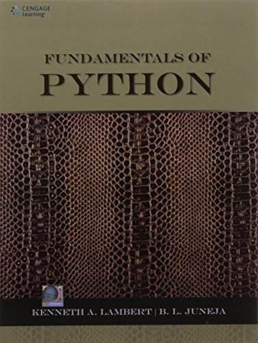 Fundamentals Of Python Cengage India Cengage India Cengage India 9788131529034 