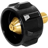 Amazon.com : GasSaf QCC1 Propane Adapter Gas Regulator Valve Fitting with Acme Nut and 1/4 Inch ...