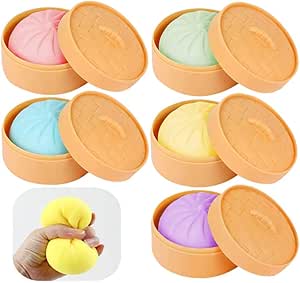Amazon.com: CAPOLARE Colorful Dumpling Squishy Stress Balls Sensory ...