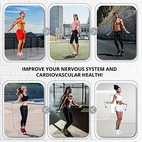 FRESH FIRE Cordless Jump Rope Adult and Kids with Counter and Calorie ...