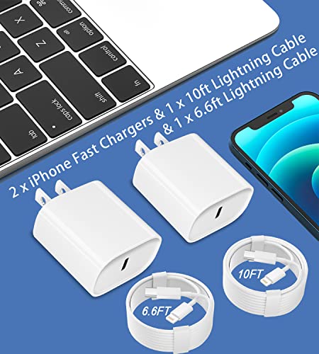 iPhone 13 12 Pro Max Charger [MFi Certified] 20W iPhone Fast Charger ...