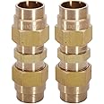 Amazon.com: Legines Brass DOT Air Brake Hose End Fitting, Union, 3/8" OD Tubing, Pack of 2 ...