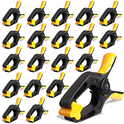 EQUIPTZ Small Spring Clamps 3 inch - 20 Pack Clamps for Backdrop Stand ...