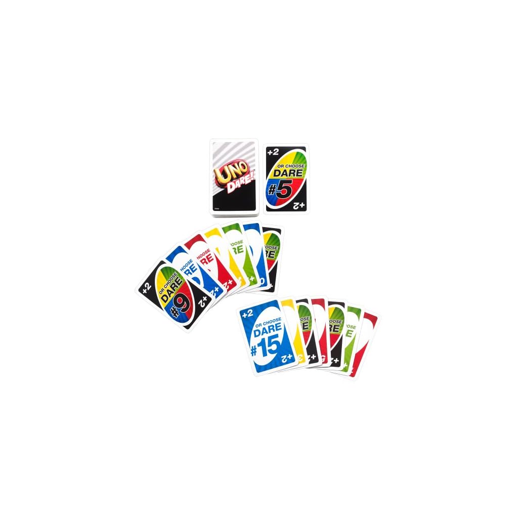 Mattel Games UNO Dare Card Game for Families & Parties Featuring ...