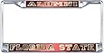 Amazon.com: FSU Florida State Alumni Chrome License Plate Frame: Automotive