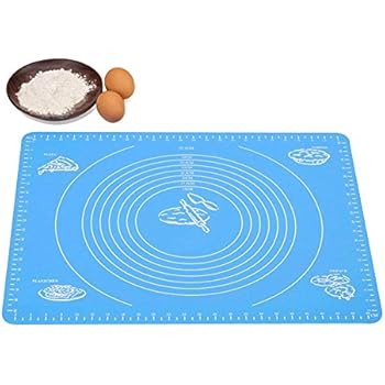 Amazon.com: Silicone Baking Mat for Pastry Dough Rolling with ...