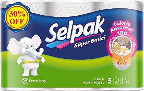 Selpak Kitchen Calorie Absorber Rolls (Pack Of 3) price in UAE | Amazon ...