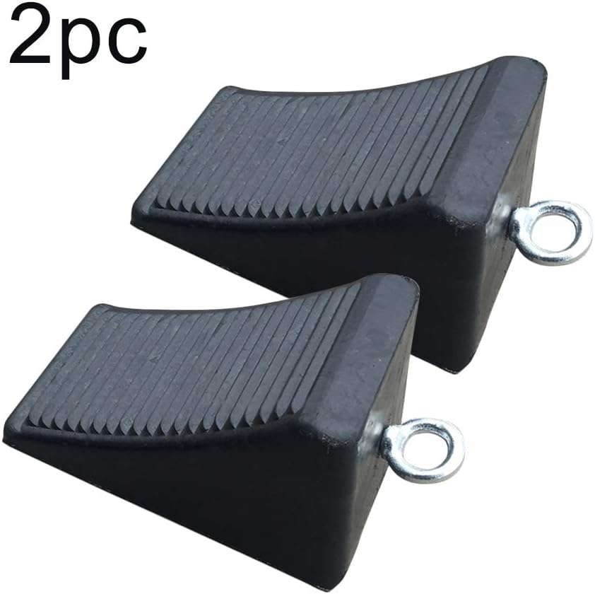 TAKEMORE7 2pcs Wheel Chocks, Anti Slip Antiskid Vehicle Car Truck Wheel ...