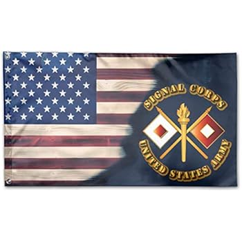 Amazon.com : US Army Signal Corps Logo Garden Flag 3 X 5 Flag For House ...