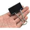 Amazon.com : HAHIYO Binder Clips Paper Clamps Spring Steel Sturdy Large ...