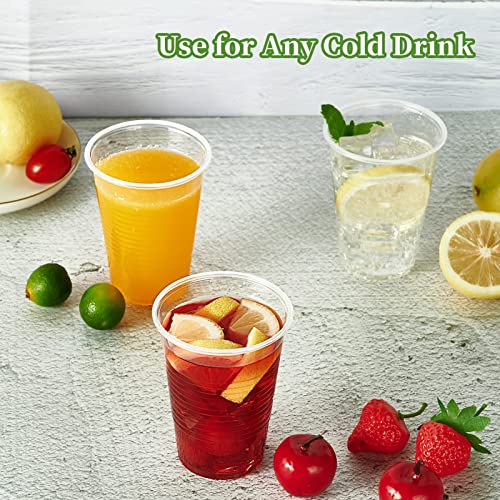 500 Pack 9 OZ Individually Wrapped Plastic Cups,Clear Plastic Cups ...