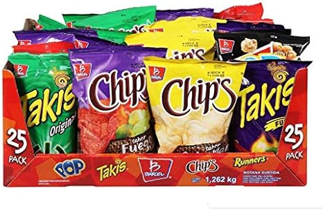 Barcel Surtido de Botanas 25 Pack: Amazon.com.mx: Alimentos y Bebidas