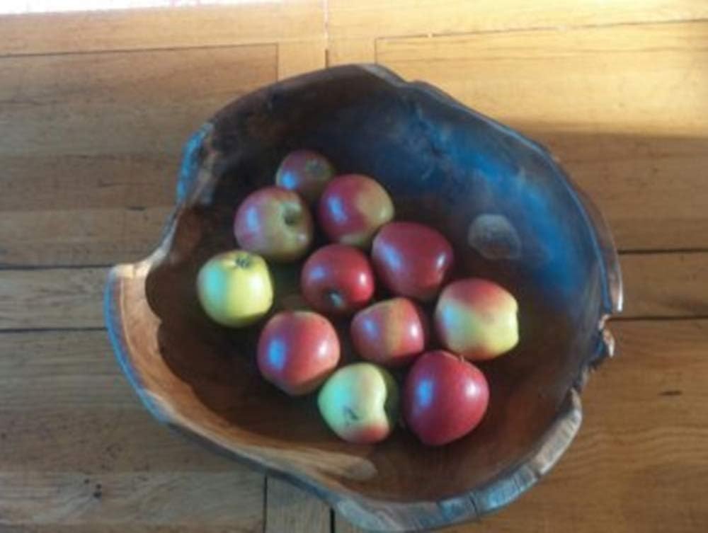 delightful contemporary rustic wooden serving or display bowls carved ...