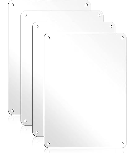 Aluminum Reflective Sign 3-Pack Blank Aluminum Signs – 14x10 Inches ...