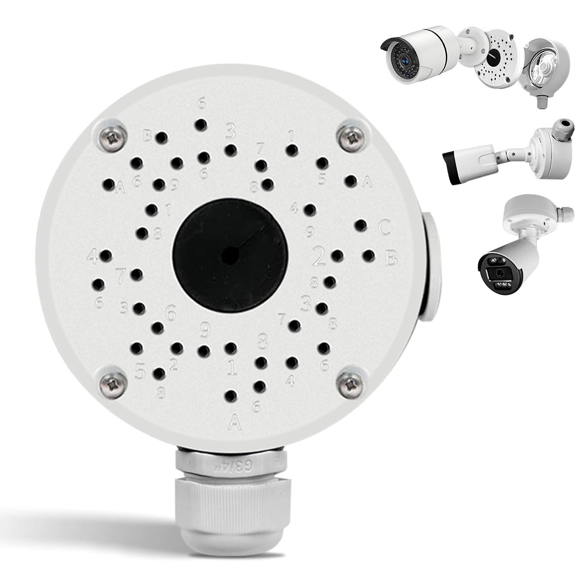 New Upgrade Security Camera Junction Box,Universal IP Camera Mount ...