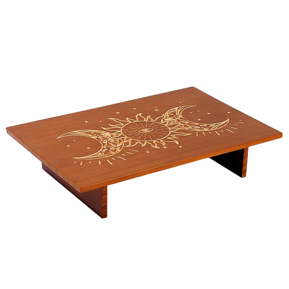 PH PandaHall Altar Table, 12 x 7.8 inch Wooden Meditation Table Altar ...
