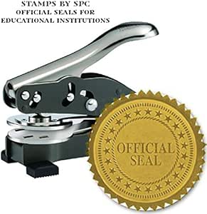 Amazon.com : Embosser Bundle // Custom Embosser (Seal) & Premium Gold ...