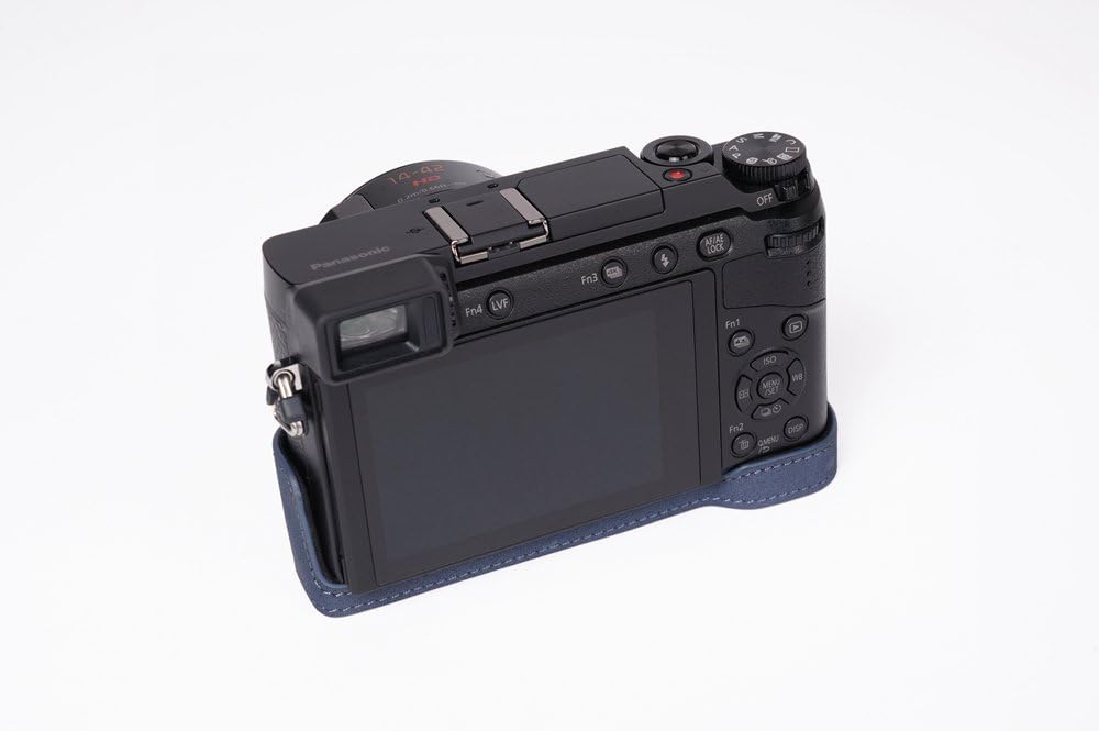 GX85 Case, Zakao Handmade Genuine Real Leather Half Camera Case Bag ...