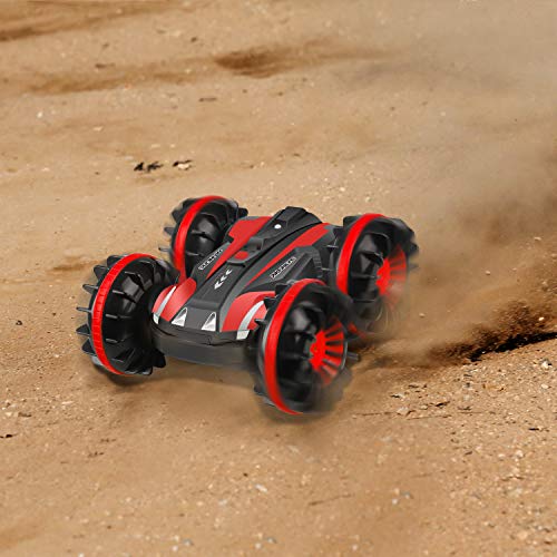 Toys for 6-10 Year Old Boys Amphibious RC Car for Kids 2.4 GHz Remote Control Boat Waterproof RC ...