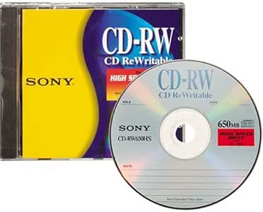 Sony CDRW650HS/V Standard 120mm CD-RW Media - 650MB 1 Pieza(s) - CD-RW ...