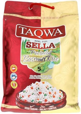 Taqwa XXXL 1121 Sella Parboiled Pakistani Basmati Rice, 5 kg price in ...