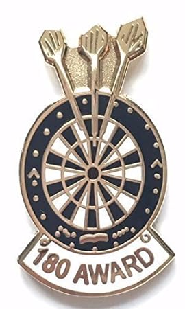 Darts 180 Award Enamel Lapel Pin Badge: Amazon.co.uk: Kitchen & Home