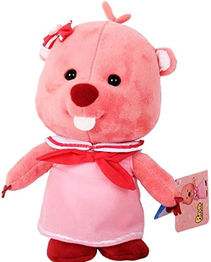 QIXIDAN Pororo Little Penguin Loopy Plush Toys Pink Beaver Loopy Plush ...