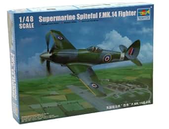 Amazon.com: Trumpeter 1/48 Supermarine Spiteful F Mk 14 WWII Fighter ...