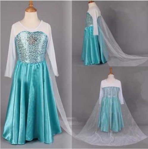 Buy Home Girls Snow Queen Frozen Costume Snow Princess Elsa - Want It All