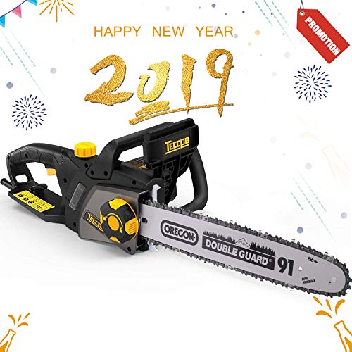 TECCPO Electric Chainsaw, 15A 16in Corded Professional Chainsaw With ...