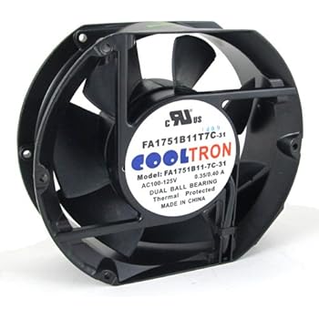 Amazon.com: Circuit-Test 115V AC Industrial Cooling Fan - 120mm x 120mm ...