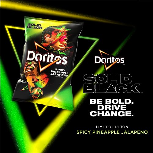 Doritos Solid Black Variety Pack, Spicy Pineapple Jalapeño, Nacho ...