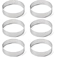 Amazon.com: Guowall Stainless Steel Round Tart Ring Metal Perforated ...