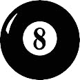Amazon.com - 8 (Eight) Ball Helmet Sticker Large