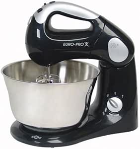 Amazon.com: Euro-Pro EP585WL 10-Speed Pro Stand Mixer with Rotating ...