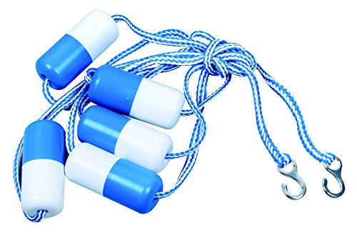 Swimming Pool Safety Rope- 16' with Stainless Hook Pre-assembled Safety ...