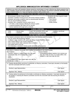 Amazon.com: Briggs Form 7123P-10, Influenza Immunization Informed ...