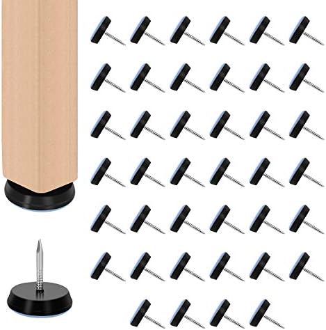 Ezprotekt 40 PCS Chair Glides, 3/4 inch Furniture Glides Nail on ...