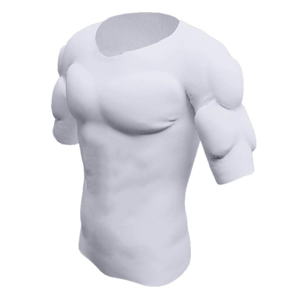 Ypnrd Adult Muscle Suit Fake Chest Ice Silk Enhancer Shaper Quick ...