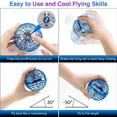 Flying Orb Ball Toys Soaring Hover Boomerang Spinner Hand Controlled ...